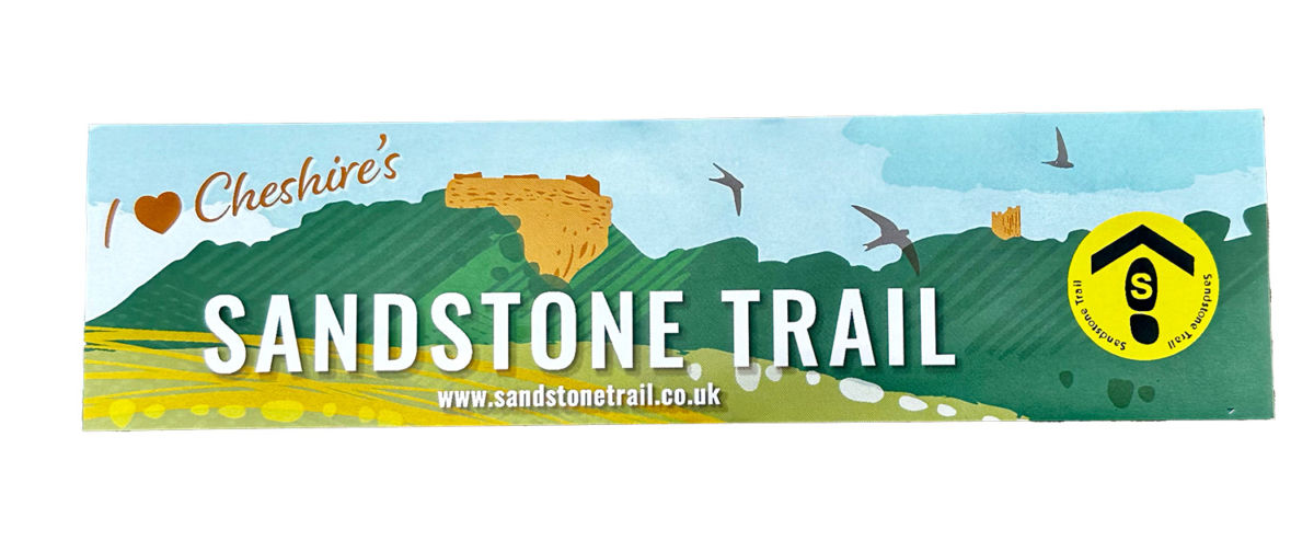 Car Sticker - "I love Cheshire's Sandstone Trail" - Sandstone Trail
